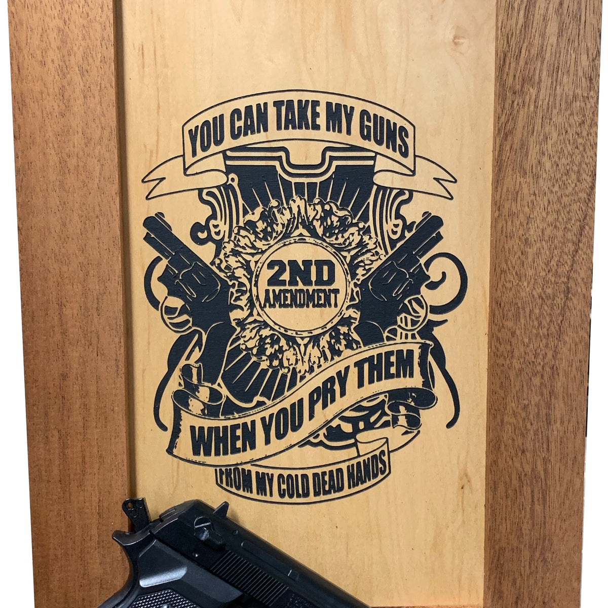 2nd Amendment Take My Guns Hidden Gun Storage Firearm Concealment Wall ...